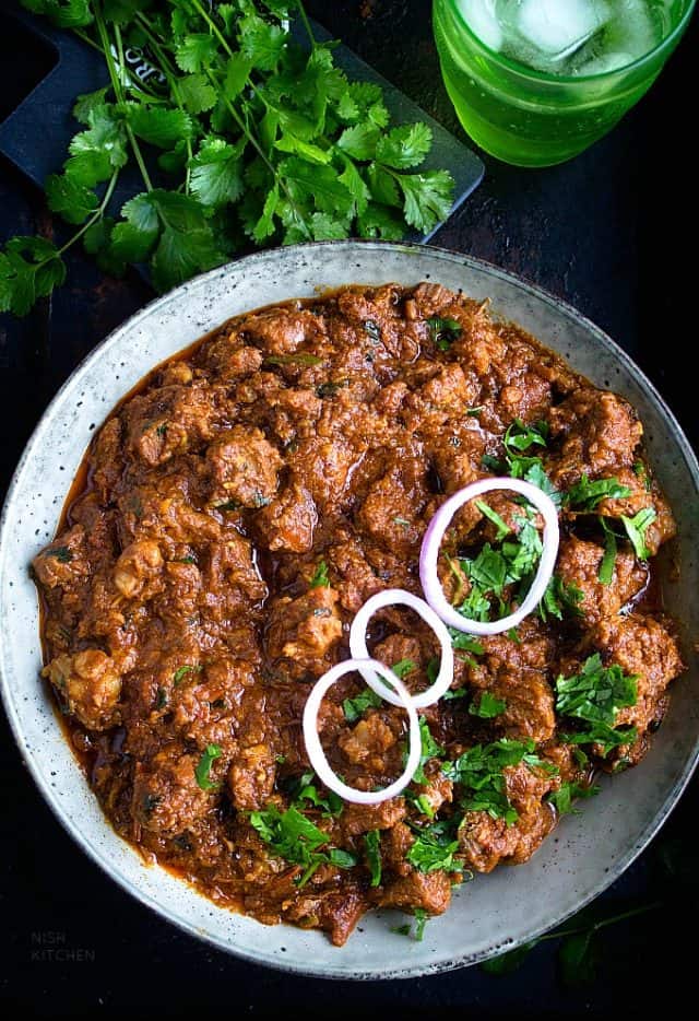 Lamb Rogan Josh - Restaurant Style - Nish Kitchen