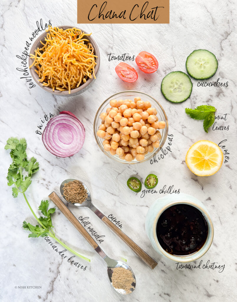 chana chat | Nish Kitchen