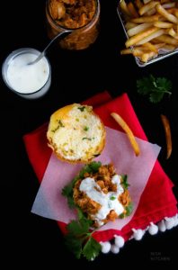 Pulled Butter Chicken Burger | Video - Nish Kitchen