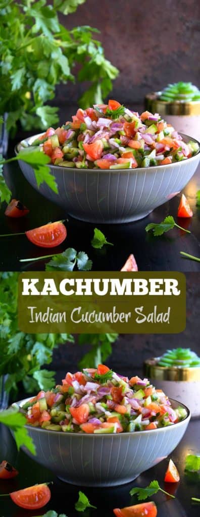 Kachumber | Indian Cucumber Salad | Video - Nish Kitchen
