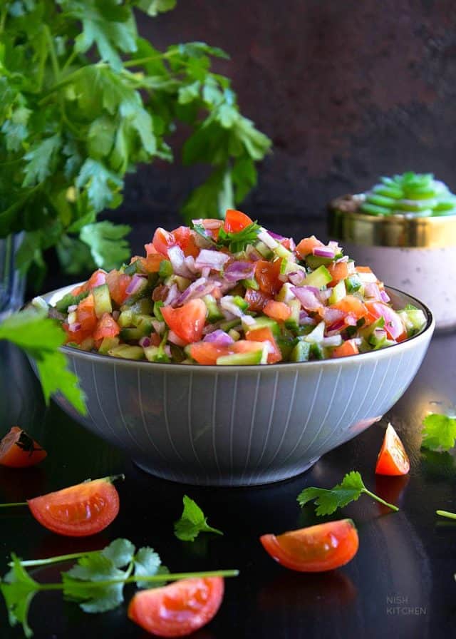 Kachumber | Indian Cucumber Salad | Video - Nish Kitchen
