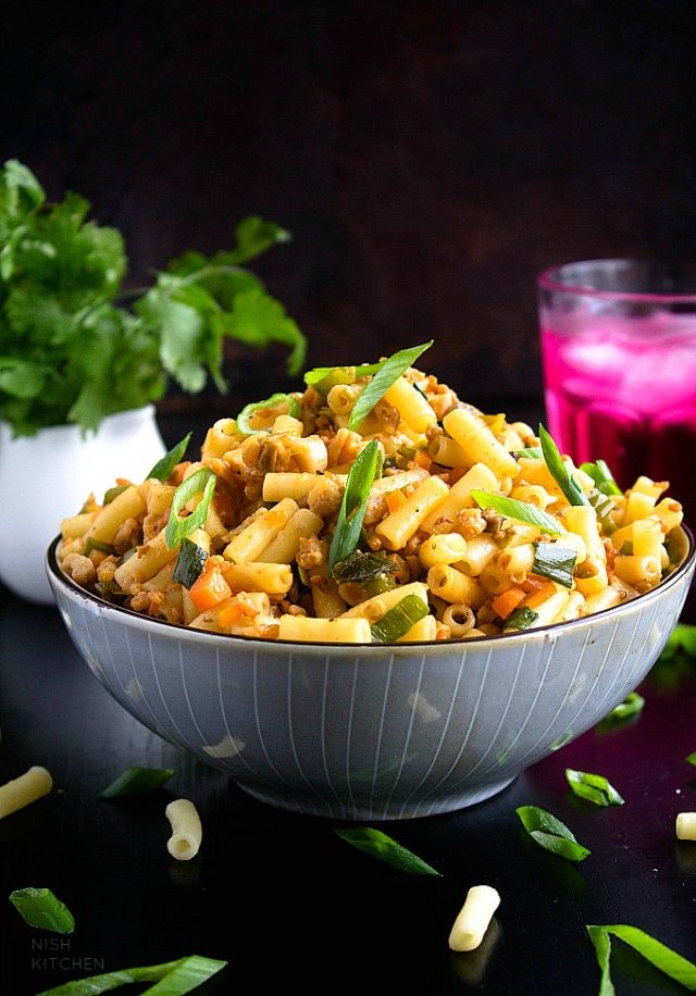 Chinese Macaroni | Video - Nish Kitchen