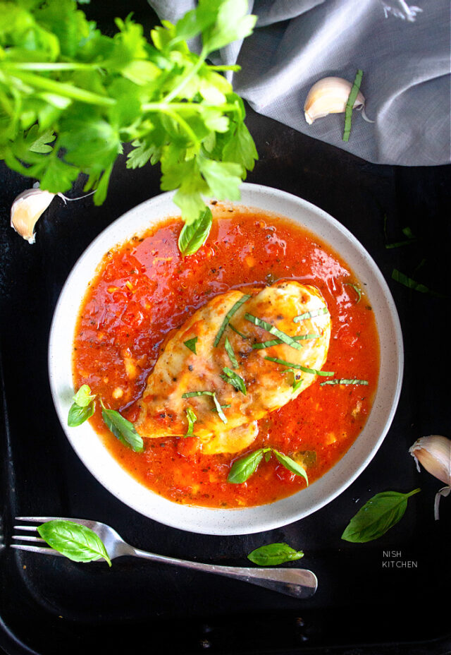 Chicken Marinara | Video - Nish Kitchen
