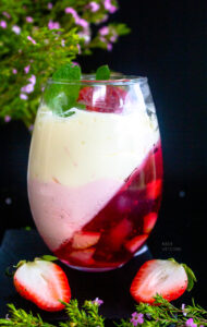 Strawberry Jelly Parfait - Nish Kitchen