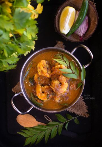 Malabar Prawn Curry | Shrimp Curry | Video - Nish Kitchen