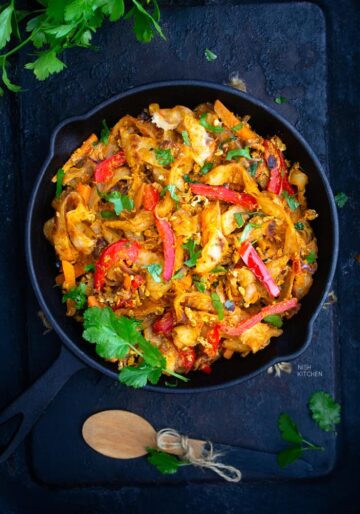 Kothu Paratha | Spiced Shredded Flatbread | Video - Nish Kitchen