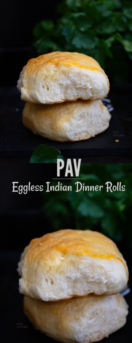 Ladi Pav | Eggless Homemade Dinner Rolls | Video - Nish Kitchen