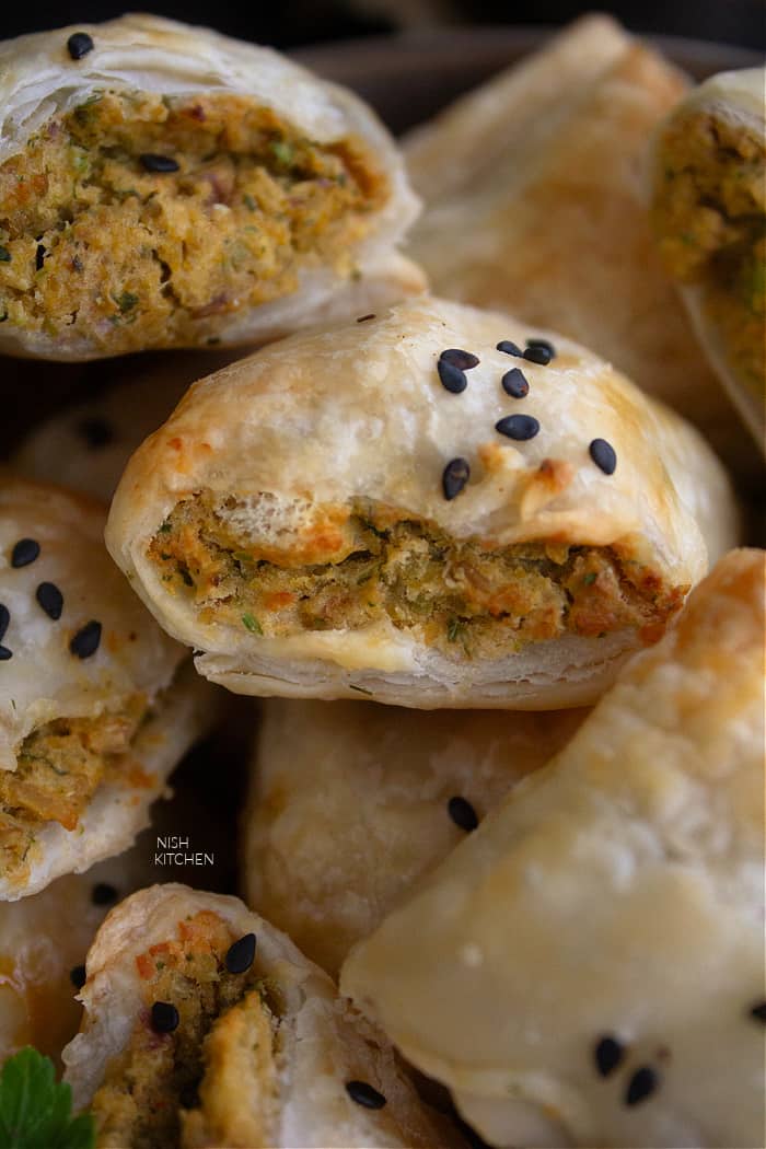 Falafel Sausage Rolls | Video - Nish Kitchen