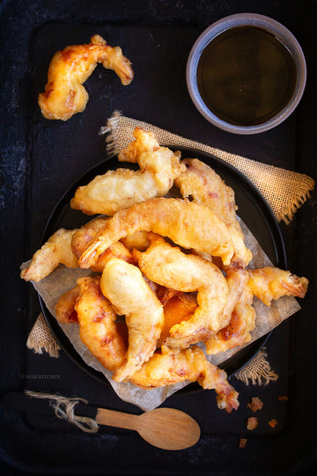Prawn tempura | Shrimp Tempura - Nish Kitchen