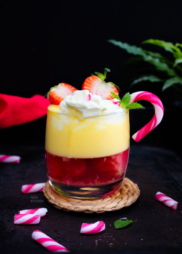 Mini Christmas Trifles - Nish Kitchen