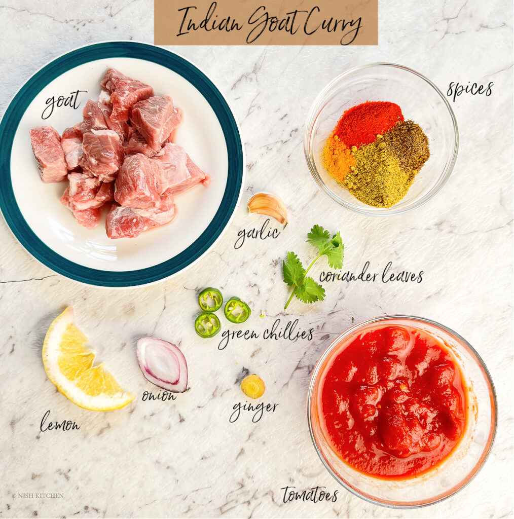 Indian Goat Curry | Mutton Curry - Nish Kitchen