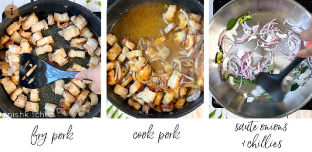 Indian Pork Fry - Nish Kitchen