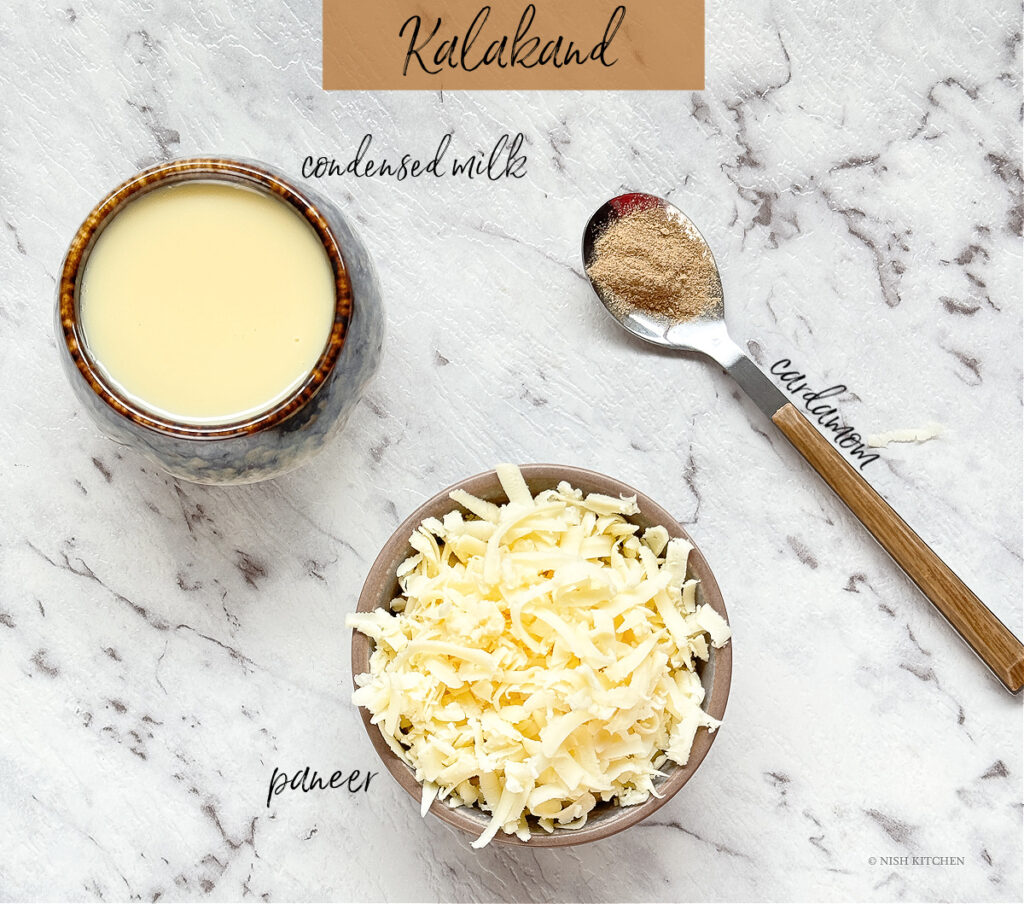Easy Kalakand | Indian Sweets - Nish Kitchen