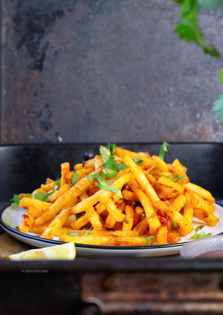Masala Fries - Nish Kitchen