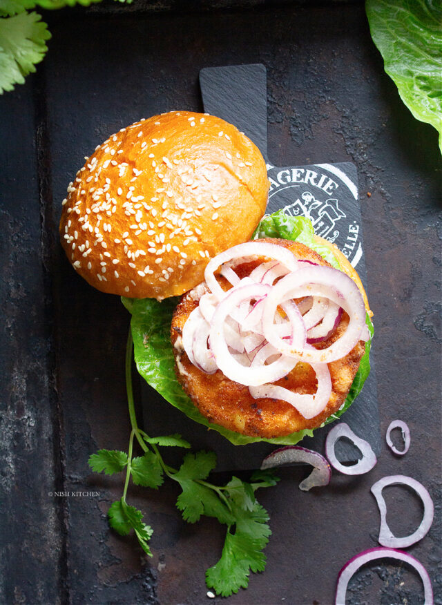 Masala Burger - Nish Kitchen