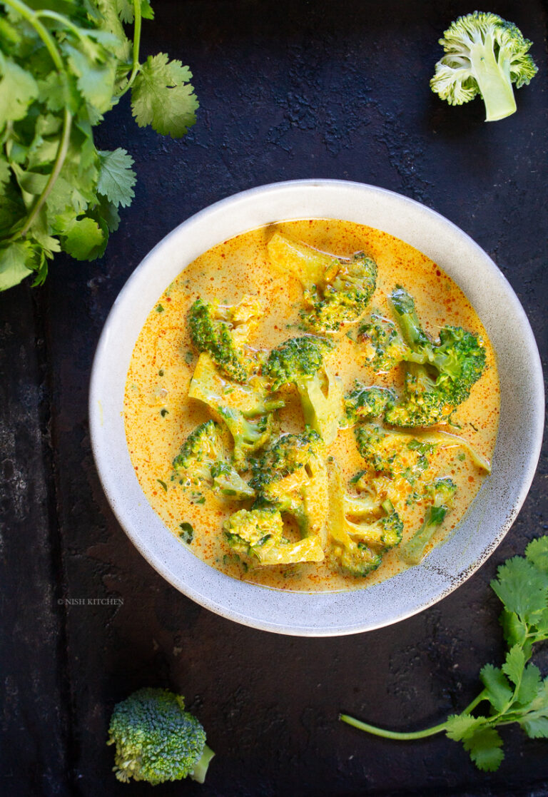 Creamy Broccoli Curry - Nish Kitchen