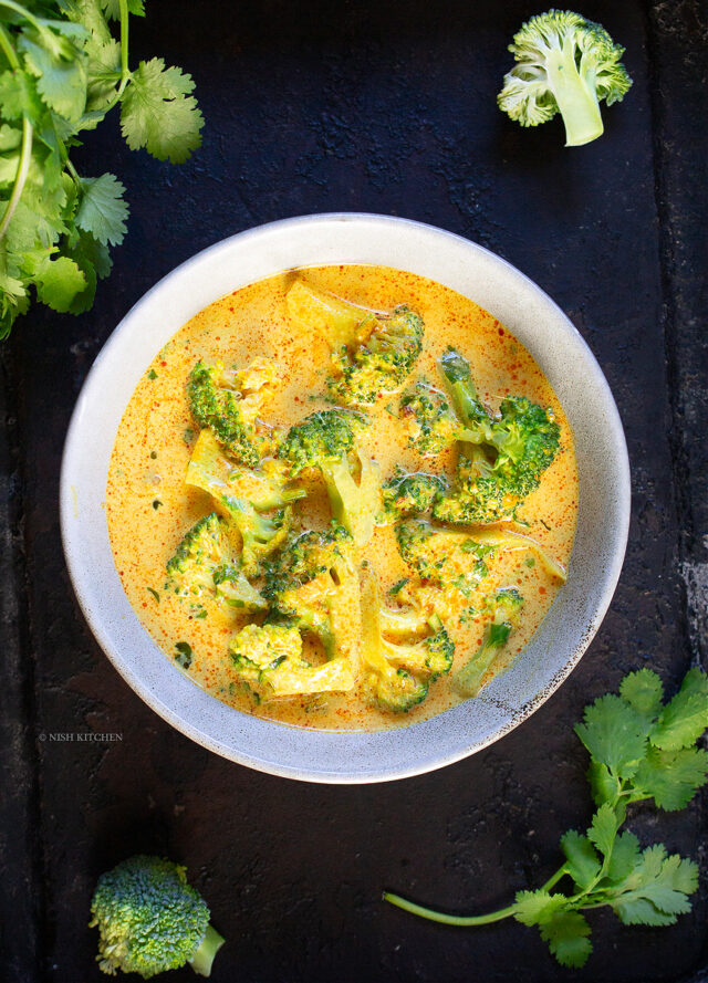 Creamy Broccoli Curry - Nish Kitchen