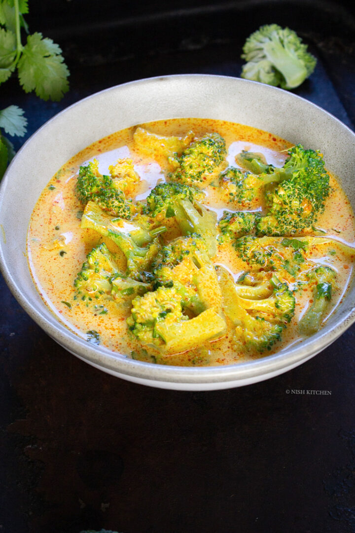Creamy Broccoli Curry - Nish Kitchen