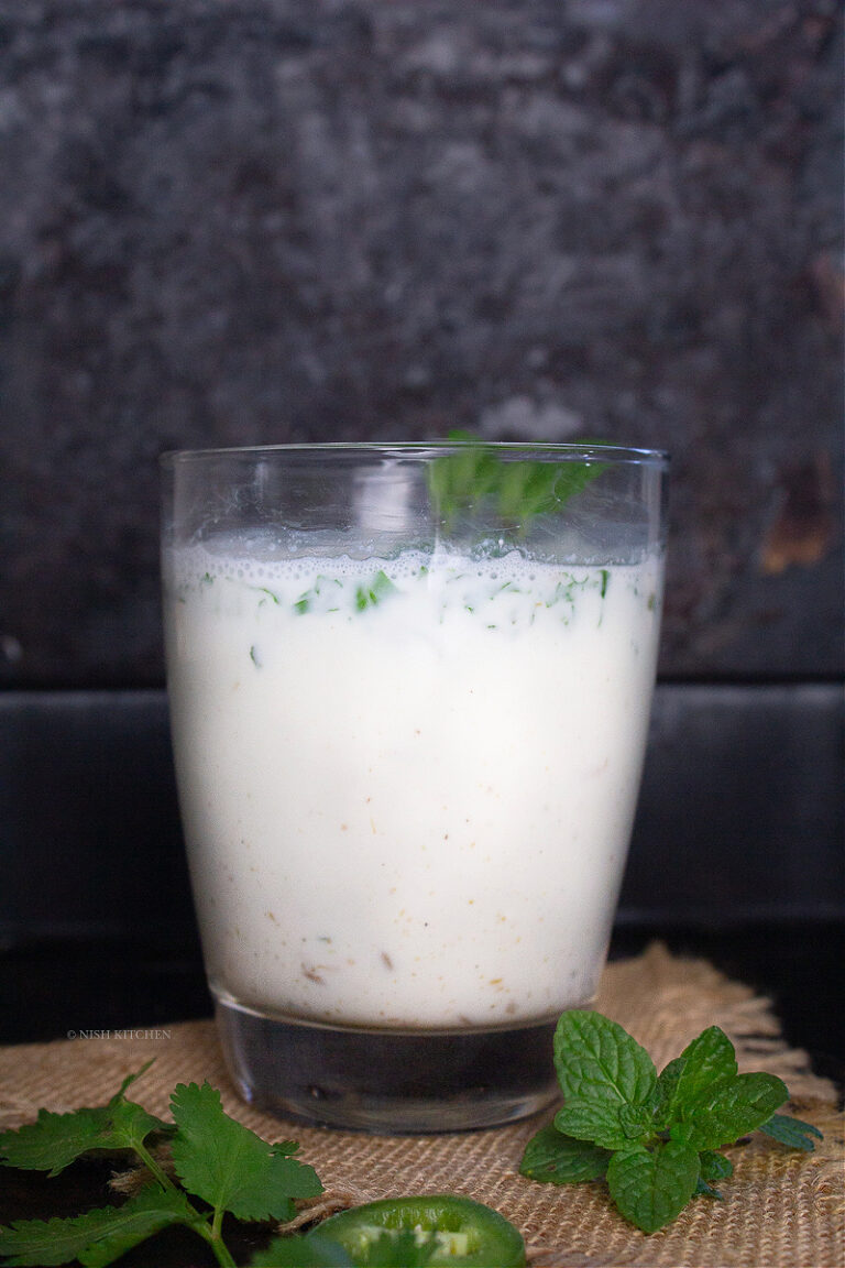 Masala Chaas | Indian Spiced Buttermilk - Nish Kitchen